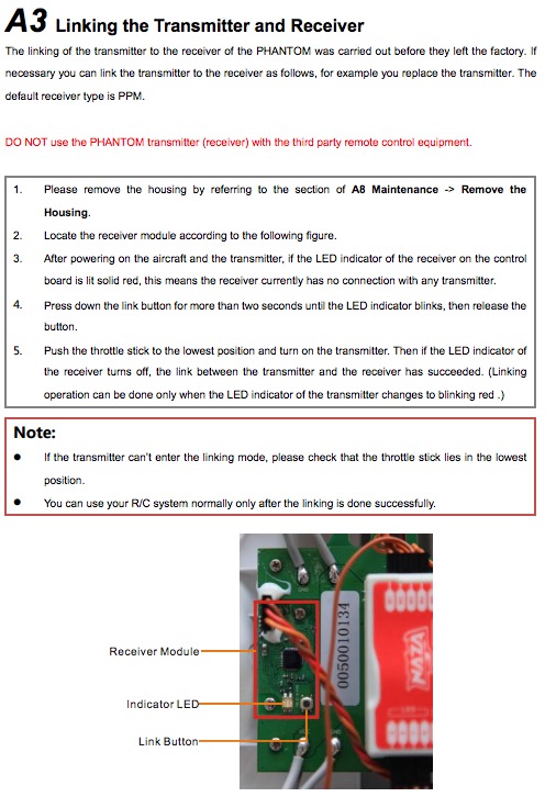 Fixing the DJI Phantom’s Failure to Connect to Transmitter Problem